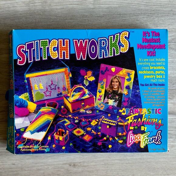 Lisa Frank | Toys | Vintage 99s Lisa Frank Stitch Works Needlepoint ...